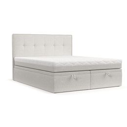 BOXBETT Arivo 160/200 cm Hellbeige im Riva Stoff