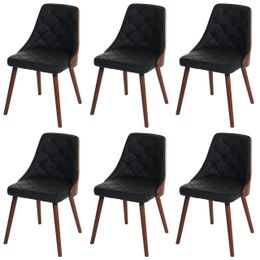 MCW ESSZIMMERSTUHL Schwarz 6er-Set