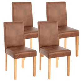MCW ESSZIMMERSTUHL TEXTIL Braun 4er-Set