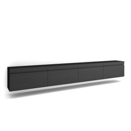 LOWBOARD, H&auml;ngend, Schwarz, 320/35/45cm