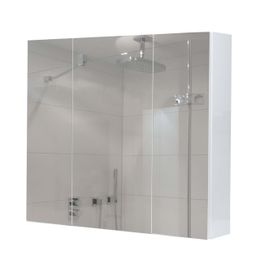 MCW SPIEGELSCHRANK B19B Hochglanz Reinwei&szlig;