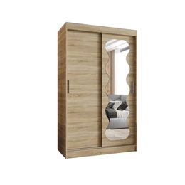 SCHIEBET&Uuml;RENSCHRANK mit Spiegel SPOTI 200/120/62 2-t&uuml;rig