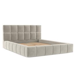 POLSTERBETT Paros mit Stauraum 180/200 cm Hellbeige im Terra NW Stoff