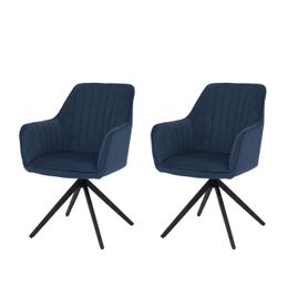 MCW ESSZIMMERSTUHL Blau 2er-Set
