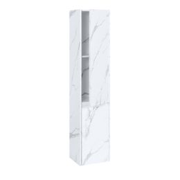 MCW H&Auml;NGESCHRANK Marmor Wei&szlig; Dekor