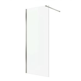 Badplaats DUSCHWAND Florida - 90 x 200 cm - Chrom - Walk-In Duschabtrennung aus Sicherheitsglas
