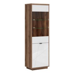VITRINE Sven Wei&szlig; und Holz