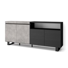 SIDEBOARD zementgrau, 200/35/87cm