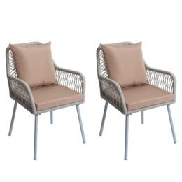 MCW GARTENSTUHL Grau, Taupe