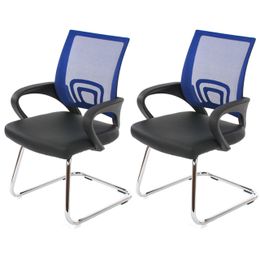 MCW KONFERENZSTUHL Blau 2er-Set