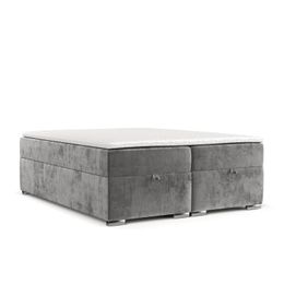 BOXBETT Reto 120/200 cm Grau im Lotta Stoff