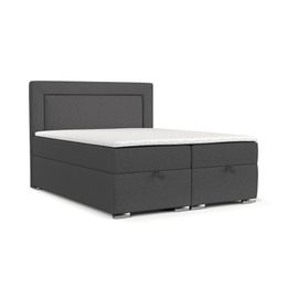 BOXBETT Lontano 140/200 cm Anthrazit im Megan Stoff
