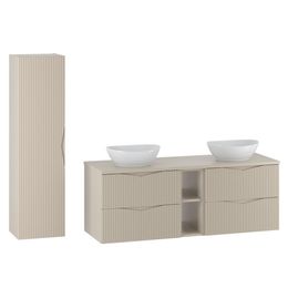 BADM&Ouml;BEL 140.6cm Tao 2er-Set Kaschmir