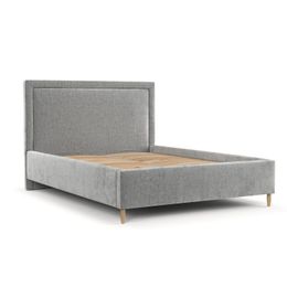 POLSTERBETT Vega 140/200 cm Hellgrau im Lotta Stoff