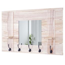 MCW WANDGARDEROBE MIT SPIEGEL Braun