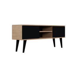 TV-M&Ouml;BEL Toronto Schwarz und Holz