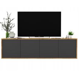 TV-SCHRANK Apollo2 Eiche wotan Graphit Matt 150 cm