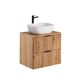 WASCHTISCH 60.6cm Adriel Holz in Eichenoptik