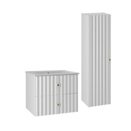 BADM&Ouml;BEL 60cm Izae 2er-Set Wei&szlig;