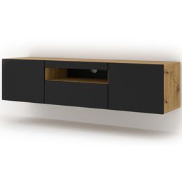 TV-M&Ouml;BEL Aurus Holz und Schwarz