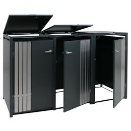 MCW 3ER-M&Uuml;LLTONNENVERKLEIDUNG Anthrazit, Silber