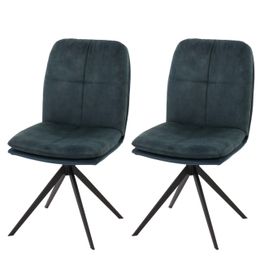 MCW ESSZIMMERSTUHL Blau 2er-Set