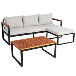 MCW GARTEN-GARNITUR L26B 3ER-SET Braun, Hellgrau