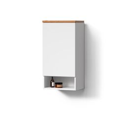 BADSCHRANK Tanaro Wei&szlig; 40 x 77.5 cm mit 4 F&auml;cher