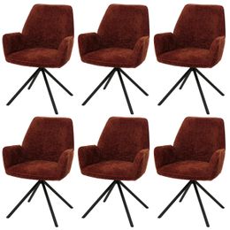 MCW ESSZIMMERSTUHL Rot, Schwarz 6er-Set