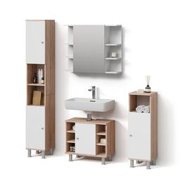 BADM&Ouml;BEL-SET Fucino Sonoma 4 Teile