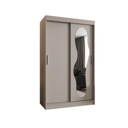 SCHIEBET&Uuml;RENSCHRANK mit Spiegel ULTRA 200/120/62 2-t&uuml;rig