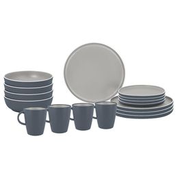 Brunner Geschirrset Lunchbox Trilogy Grey, 16-teilig