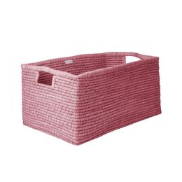 Rice Bastkorb Rechteckig XL 40 x 60 x 30 cm Pink skandinavische Deko Online Shop