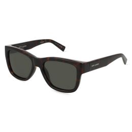 SAINT LAURENT SL674 | Unisex-Sonnenbrille | Fassung: Vollrand, Rund, Acetat Spritzguss, Havanna | Glasfarbe: Grau