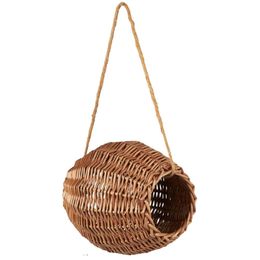 IB Laursen Vogelfutterhaus aus Weide mit Juteschnur 20 x 15 x 15 cm skandinavische Deko Online Shop