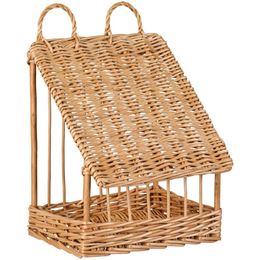 IB Laursen Vogelfutterhaus aus Weide f&uuml;r Wandmontage 25 x 23 x 28 cm skandinavische Deko Online Shop