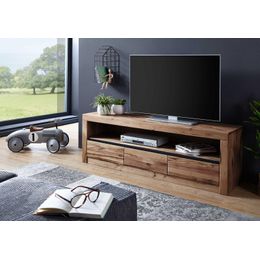 TV-Board Wild-/Zerreiche 165x42x55 Tabacco brown ge&ouml;lt MONTREUX #304