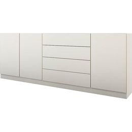 borchardt M&ouml;bel Sideboard BORCHARDT M&Ouml;BEL "Vaasa, Kommode mit 3 T&uuml;ren und 4 Schubk&auml;sten auf Kugelf&uuml;hrungen", wei&szlig; (wei&szlig; matt), B:190cm H:79cm T:35cm, Holzwerkstoff, Sideboards, Sideboard, Sideboard Breite 190 cm, H&ouml;he 79 cm, mit Push-to-open-Funktion