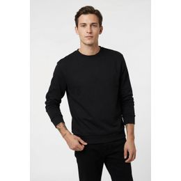 Sweatshirt Selected "SLHEMANUEL SOFT CREW NECK SWEAT NOOS", Herren, Gr. L, schwarz, angeraute Sweatware, Obermaterial: 77% Viskose, 18% Polyester, 5% Elasthan, unifarben, regular fit h&uuml;ftlang, Rundhals, Rippb&uuml;ndchen, Sweatshirts Sweatshirt