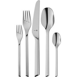 Besteck-Set WMF "Kineo", grau (edelstahl), 66 Stk., Cromargan Edelstahl Rostfrei, Essbesteck-Sets, ergonomisch, Cromargan protect