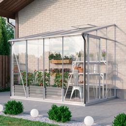 Anlehngew&auml;chshaus Vitavia "Osiris 5200", silber (silberfarben), B:190cm T:254cm, Gew&auml;chsh&auml;user