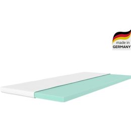 Topper OTTO HOME "Belize, Topper 90x200, 140x200, 180x200 cm, in 2 H&auml;rtegraden", wei&szlig;, B:90cm H:9cm L:200cm, Kaltschaum, Topper, Matratze, langlebige Qualit&auml;t (RG 39), Hausstauballergiker geeignet