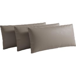 Sit & More Sofakissen SIT & MORE "Vanity Leder", delphine, B:60cm H:30cm T:12cm, Leder, Polsterauflagen, Sofakissen