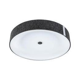 Paulmann LED Deckenleuchte "Malika 2700K 2300lm 230V 29W Anthrazit", grau (anthrazit), 1, &Oslash; 40,2cm H: 10,7cm, 1 Stk., Leuchten, 3-Step-Dim, LED Deckenleuchte