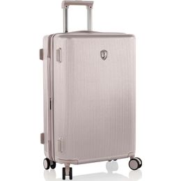 Hartschalen-Trolley Heys "Earthtone, verschiedene Gr&ouml;&szlig;en und Farben", Gr. B/H/T: 43cm x 66cm x 27cm 76 l, beige (atmosphere), Polycarbonat, Koffer, Heys Reisegep&auml;ck TSA Schloss Volumenerweiterung