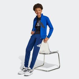 Trainingsanzug adidas Sportswear "ESSENTIALS CLIMACOOL KIDS", Jungen, Gr. 164, blau (royal blau, schwarz), Obermaterial: 100% Polyester, Sportanz&uuml;ge Trainingsanzug