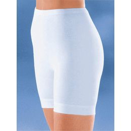 Lange Unterhose Conta, Damen, Gr. 48, 2 Stk., wei&szlig;, 100% Baumwolle, Unterhosen Lange Unterhose