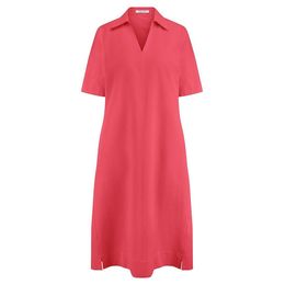 Peter Hahn - Kleid mit Hemdkragen, rot, Gr. 48 / XL - Baumwolle