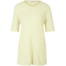 Peter Hahn - Rundhals-Pullover, gelb, Gr. 38 / S