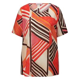Peter Hahn - Bluse mit Rundhals-Ausschnitt, braun, Gr. 36 / S